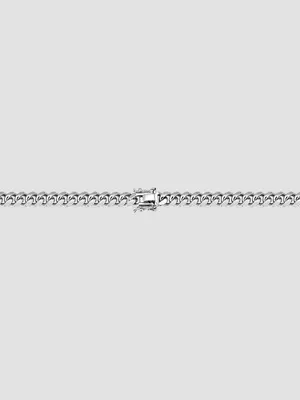 ORADINA Cuban Statet Bracelet In Sterling
