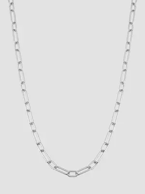 ORADINA Rhythm Link Choker Necklace In Sterling - Silver