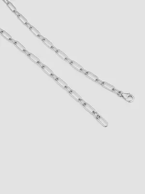 ORADINA Rhythm Link Choker Necklace In Sterling