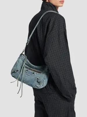 Balenciaga Le City Moto Bag - Blue