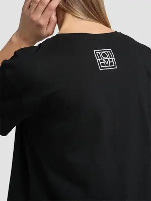 TOTEME Embroidered Monogram Cotton Classic T-shirt