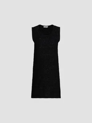 Chiara Boni La Petite Robe Bilok Metallic Tweed A-line Minidress