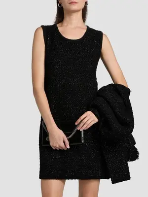 Chiara Boni La Petite Robe Bilok Metallic Tweed A-line Minidress