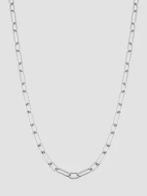 ORADINA Rhythm Link Necklace In Sterling - Silver