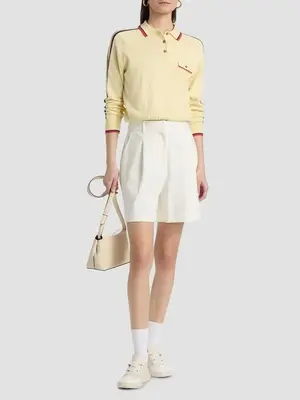 Guest In Residence Relay Cashmere Polo Sweater - Mist