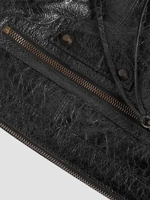 Balenciaga Le City Moto Small Crossbody Bag - Black