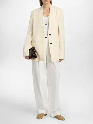TOTEME Raw Lapel Jacket