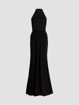 Chiara Boni La Petite Robe Gujar Sugar Twist-detail Sleeveless Gown - Black
