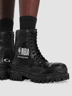 Balenciaga X Nba Collaboration Combat Strike Boots