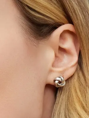 ORADINA Eternal Knot Studs In Sterling