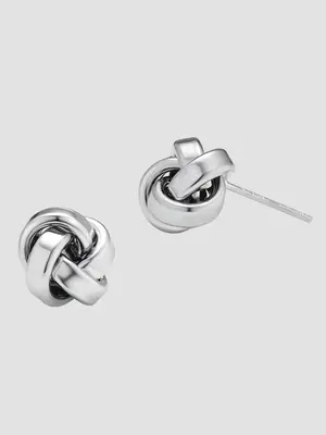 ORADINA Eternal Knot Studs In Sterling