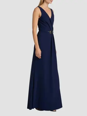 Chiara Boni La Petite Robe Heiha Surplice Belted Gown