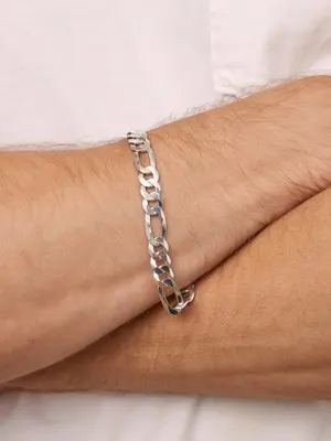 ORADINA Founders Figaro Bracelet In Sterling