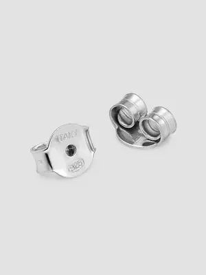 ORADINA Belle Of The Ball Button Studs In Sterling
