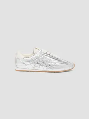 Amiri Pacific Metallic Leather Football Sneakers