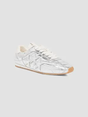 Amiri Pacific Metallic Leather Football Sneakers