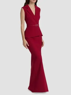 Chiara Boni La Petite Robe Thadira Jersey Sleeveless Gown