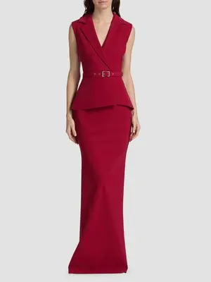 Chiara Boni La Petite Robe Thadira Jersey Sleeveless Gown