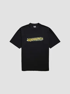 Balenciaga Messy Spray T-shirt - Black