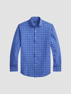 Polo Ralph Lauren Plaid Cotton Oxford Shirt - Blue Multi