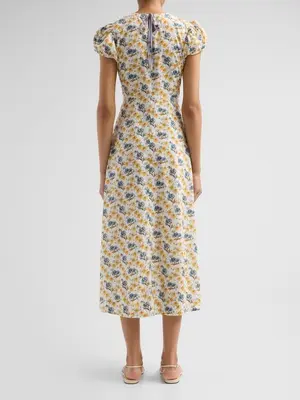 DÔEN Rhodia Printed Midi Dress
