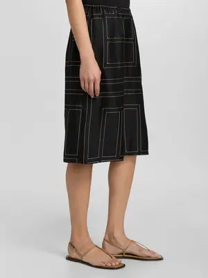 TOTEME Monogram Silk Pajama-style Culottes