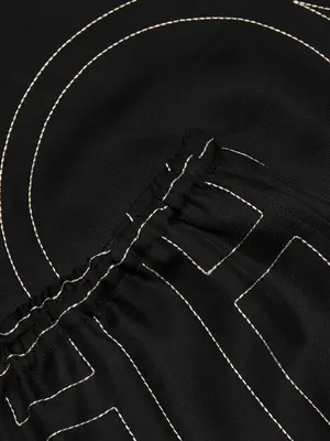 TOTEME Monogram Silk Pajama-style Culottes