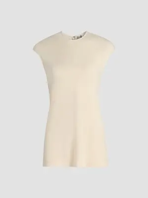 TOTEME Everyday Jersey Top - Ecru