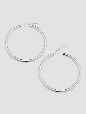 ORADINA Small Everyday Hoops In Sterling