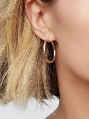 ORADINA Small Everyday Hoops In Sterling