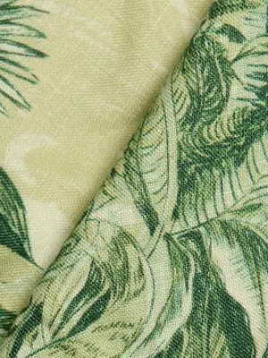 ALEMAIS Sara Tropical Print Twist-front Mini-sundress