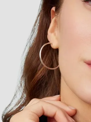 ORADINA Bold Everyday Hoops In Sterling