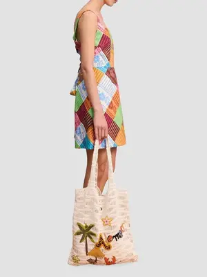 ALEMAIS Kaleidoscope Squareneck Mini Dress