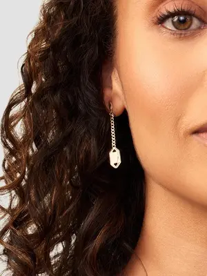 ORADINA 14k Yellow Anthem Drop Earrings