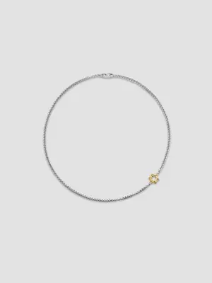 David Yurman Star Of David Station Necklace In Sterling