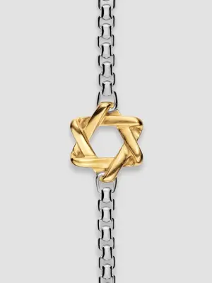 David Yurman Star Of David Station Necklace In Sterling