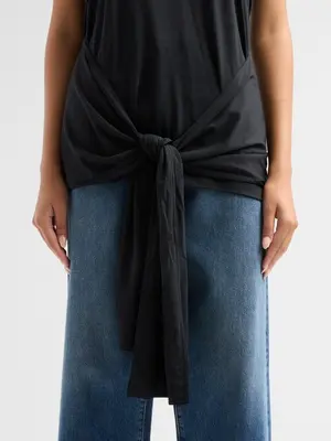 TOTEME Tie-waist Jersey Top
