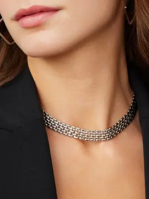 ORADINA The Panther Necklace In Sterling