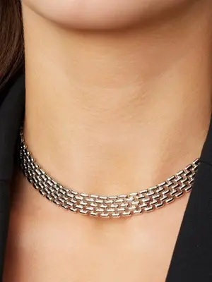 ORADINA The Panther Necklace In Sterling
