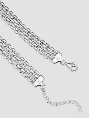 ORADINA The Panther Necklace In Sterling