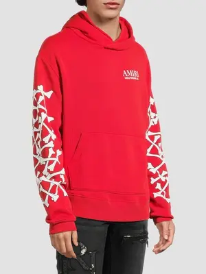Amiri Bones Stacked Hoodie - Red