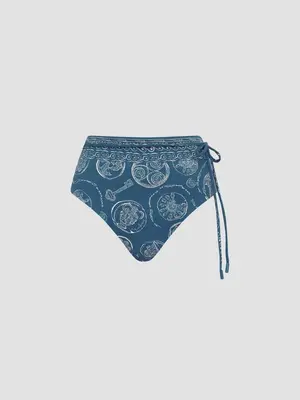 ALEMAIS Lucky High-rise Bikini Brief - Blue