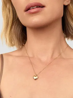 ORADINA 14k Yellow Lovely Pendant Charm