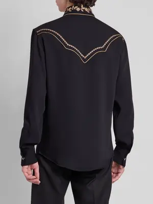 Amiri Western Embroidered Shirt