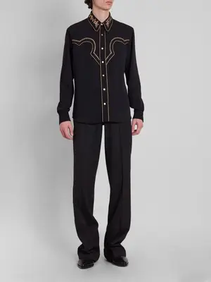 Amiri Western Embroidered Shirt