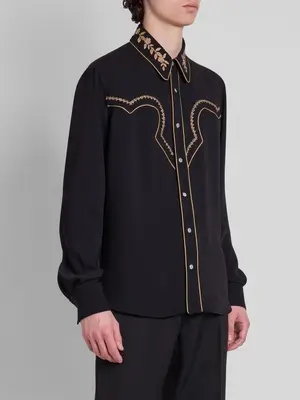 Amiri Western Embroidered Shirt