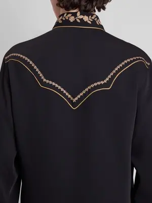 Amiri Western Embroidered Shirt