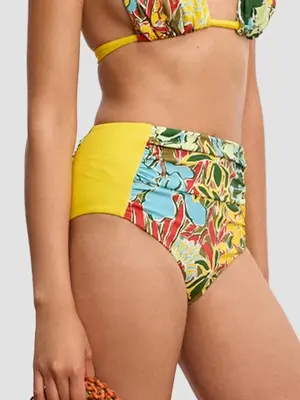 ALEMAIS Solstice Floral High-rise Bikini Bottom