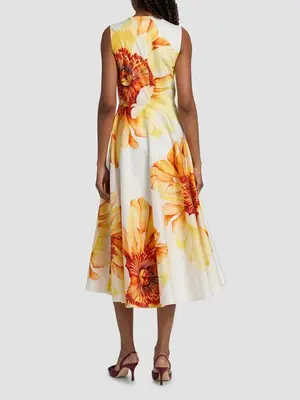 Elie Tahari The Ines Cotton Midi-dress