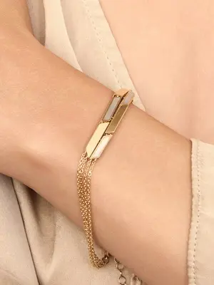 ORADINA 14k Yellow Aurora Bracelet